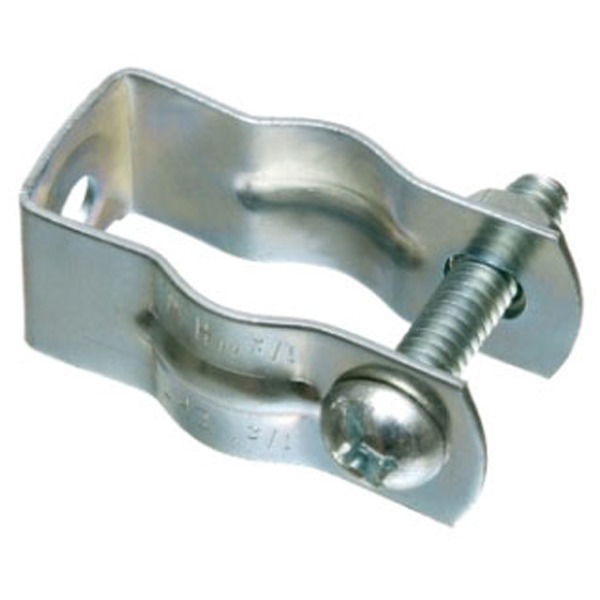 2020 - Conduit Clamp; w/Bolt; 2 In.; Plated Steel; 1 In.