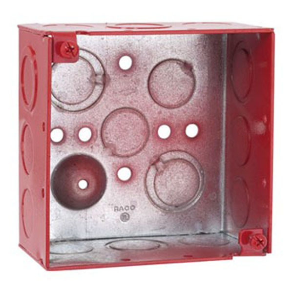 911-3 - 4" Square - Fire Alarm Box; Square Box; 2-1/8 In.;
