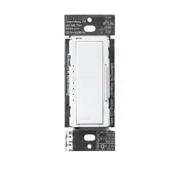 MA-PRO-WH - Decora Dimmer - CFL, LED; Rocker; 120 VAC; 250 W