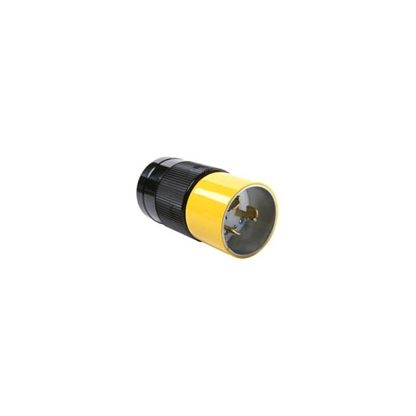3765 - 50 A Non-NEMA Locking Plug; 600 VAC; 3 Pole; 4 Wire;