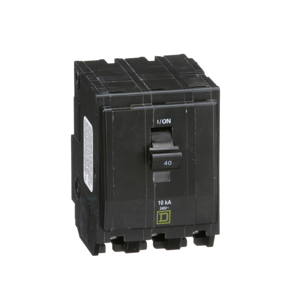 QO340 - Circuit Breaker; Residential; 3 Pole; 40 A; 240 VAC;
