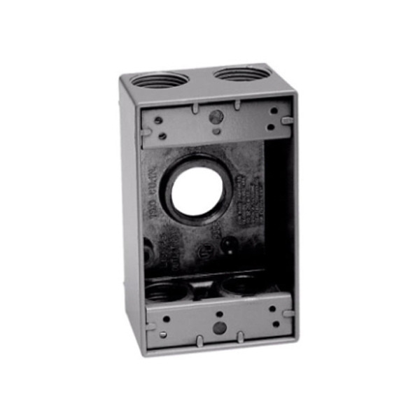 TP7050 - Weatherproof - Oulet Box; 1-Gang; 2 In.; Aluminum;