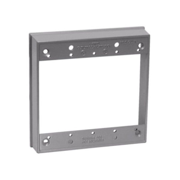 TP7123 - Weatherproof Box Extension; 2-Gang; 1 In.; Die Cast